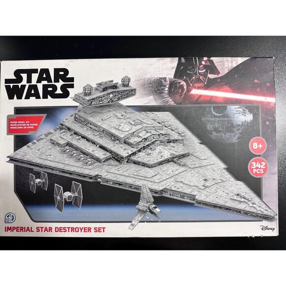 Star Wars | Toys | Imperial Star Destroyer Paper Model Kit 342 Pieces ...